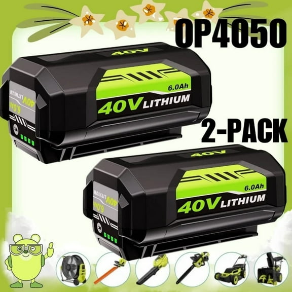 Ryobi 40V 8.0Ah Lithium Rechargeable Battery for Power Tools with ...