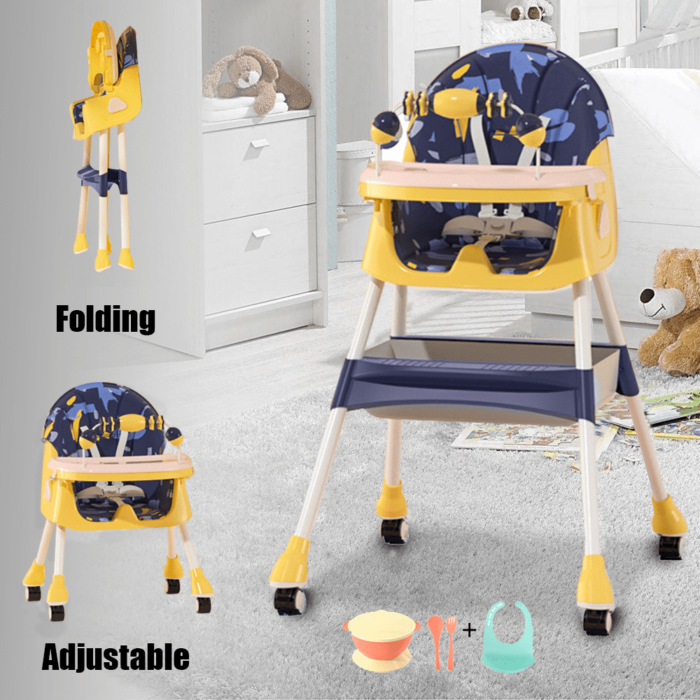 MINGYI 4-in-1 Foldable Baby High Chair for Boys and Girls,Infants ...