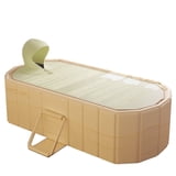 MINGYI Large Portable Folding Bathtub With Lid, Hot & Cold Soaking Bath ...