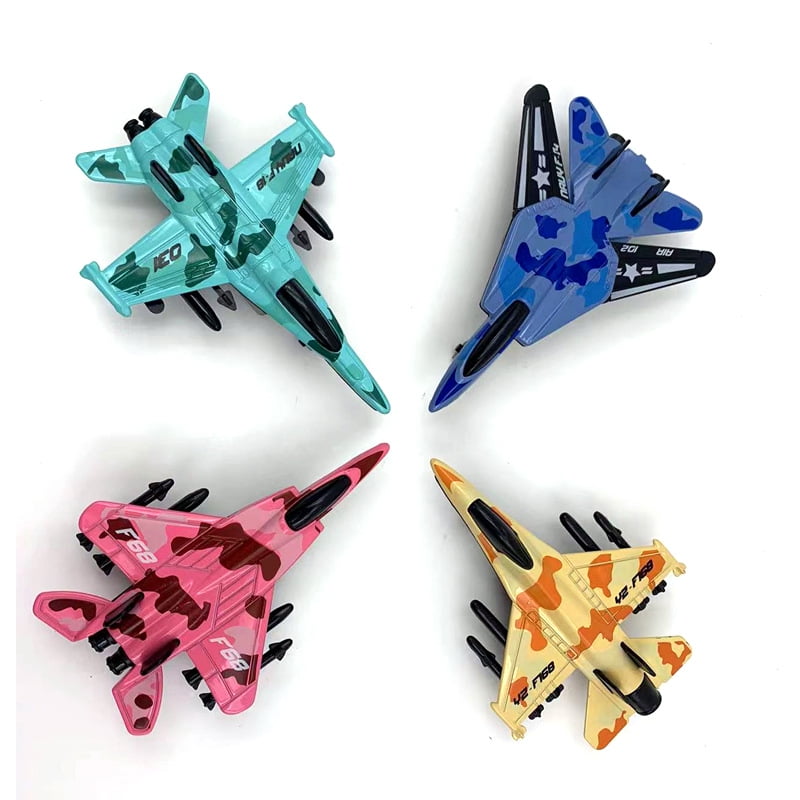 MINI Alloy Fighter Aircraft Model Toys 10CM Pull Back Military Aircraft ...