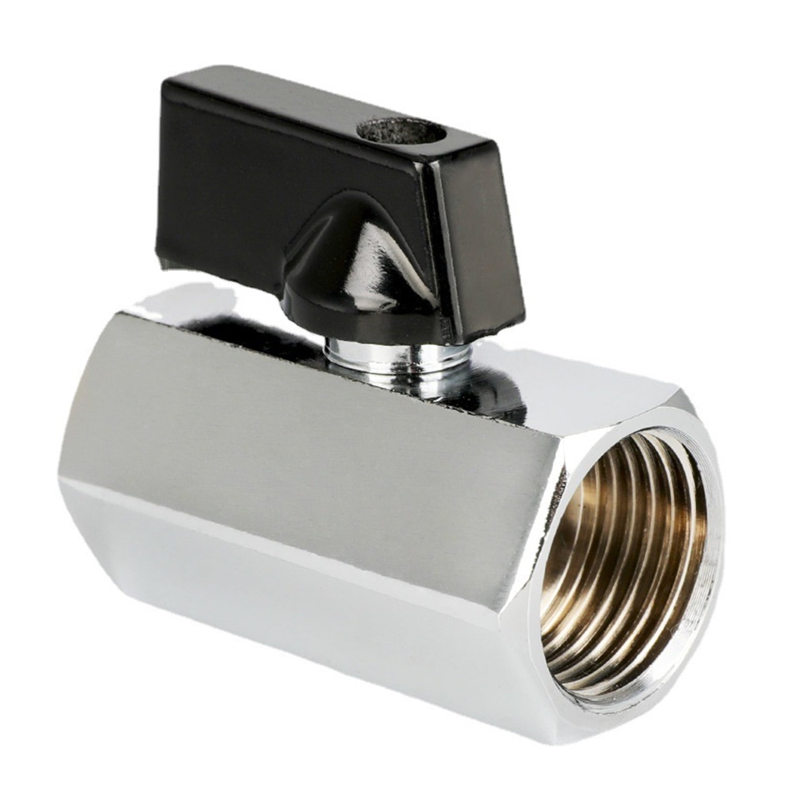 MINI Brass Ball Valve 1/8" 1/4" 3/8" 1/2" BSP Threaded Male To Female Water Gas Oil Shut Off ...
