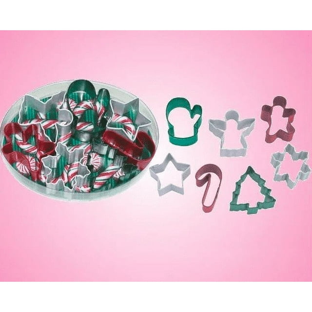 MINI CHRISTMAS COOKIE CUTTER SET 7 PIECE - Walmart.com