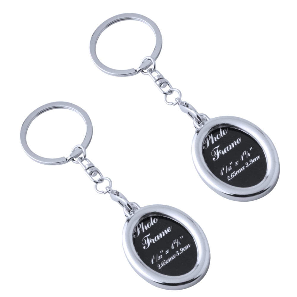 MINI-FACTORY 2Pcs Keychain with Picture Slot Insert Photo Slot Key ...