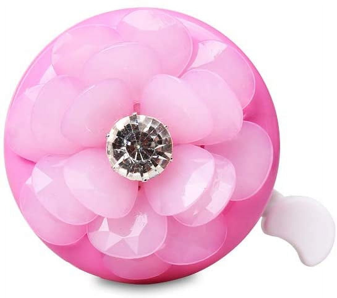 MINI-FACTORY Kid Girls Bike Bell, 3D Flower Pattern, Safe Cycling Ring ...