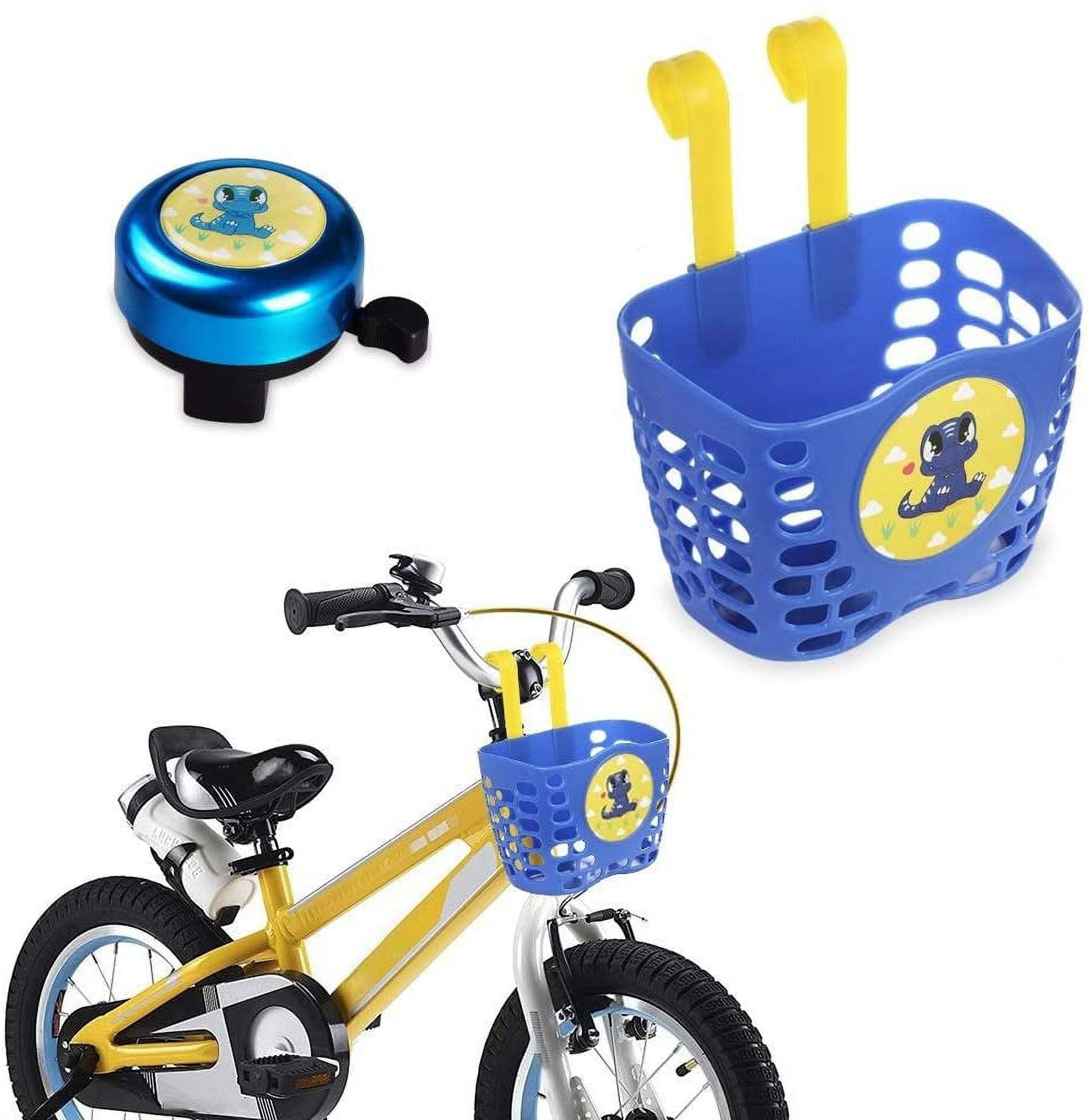 MINI-FACTORY Kid's Bike Basket and Bell 2pcs Play Set for Boys, Cute ...
