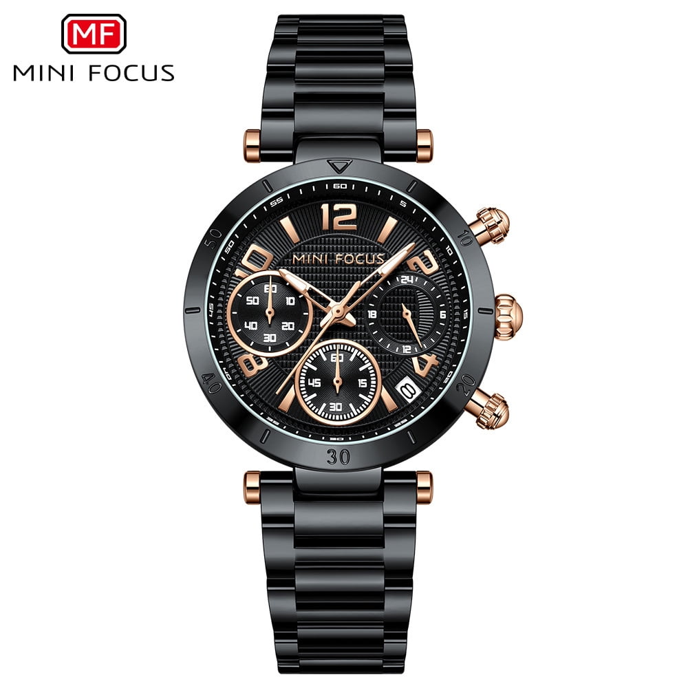 MINI FOCUS Fashion Elegant Ladies Watches Luxury Quartz Watch Calendar ...