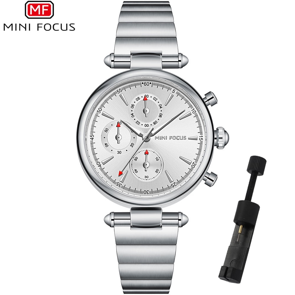MINI FOCUS Ladies Elegant Wristwatches Luxury Chronograph Fashion Women ...
