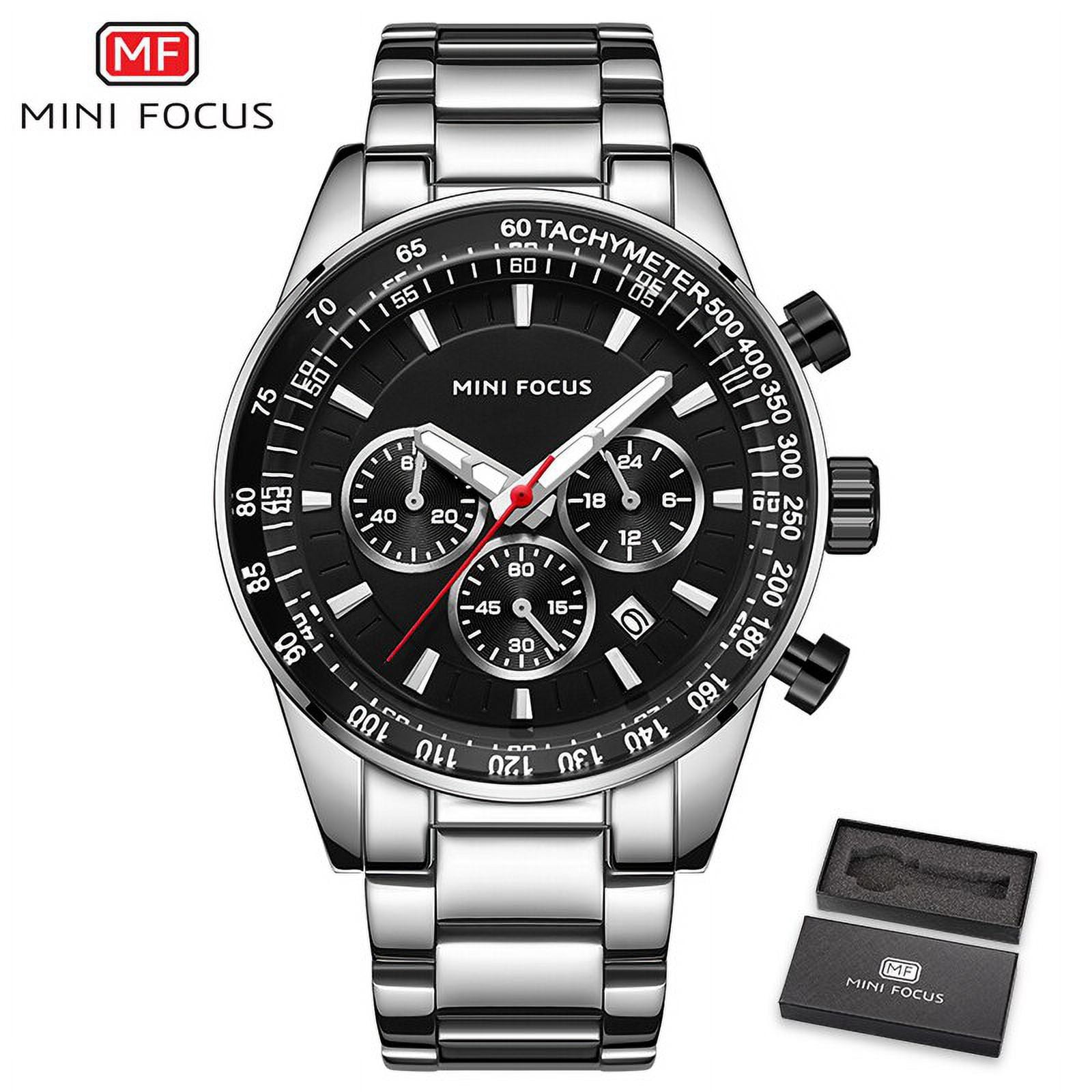 MINI FOCUS Watch Men Waterproof Stainless Steel Luxury Brand Fashion ...