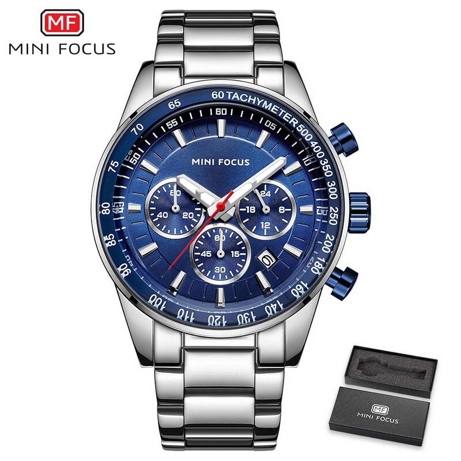 MINI FOCUS Watch Men Waterproof Stainless Steel Luxury Brand Fashion ...