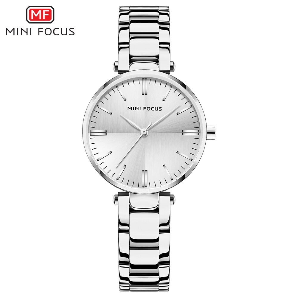 MINI FOUCS Women Watches Waterproof Stainless Steel Quartz Ladys Watch ...
