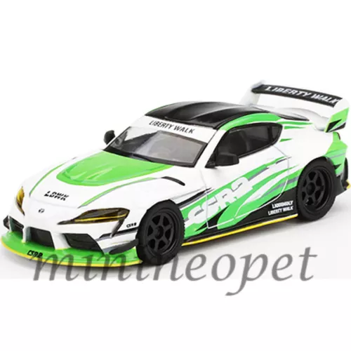 MINI GT MGT00308 LBWK LB WORKS TOYOTA GR SUPRA CSR2 1/64 DIECAST GREEN ...