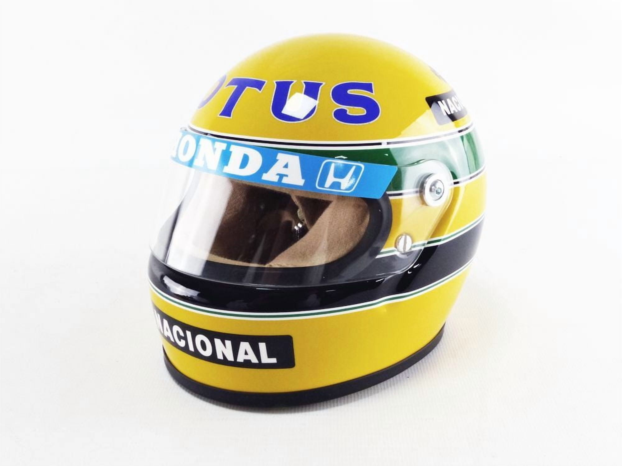 MINI HELMET 1/2 - CASQUE Ayrton Senna - Lotus - 1987 - Walmart.com