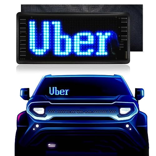 MINI LED Sign, 7.2''x3.4" Flexible Programmable T-shirt 12x36 Pixel ...