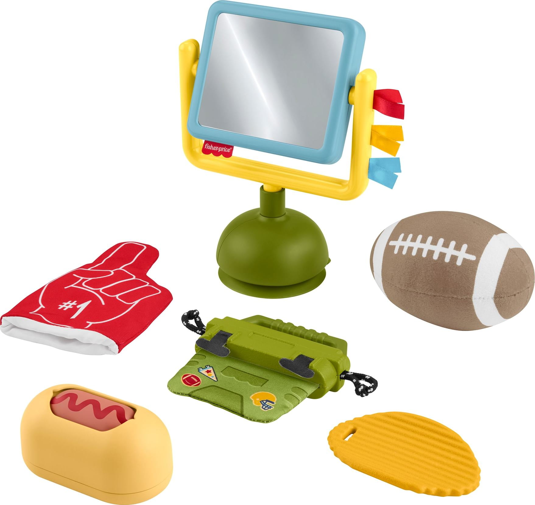 Fisher-Price Mini Me Moments Tiny Tailgater Set, 6-Piece Baby Sensory ...