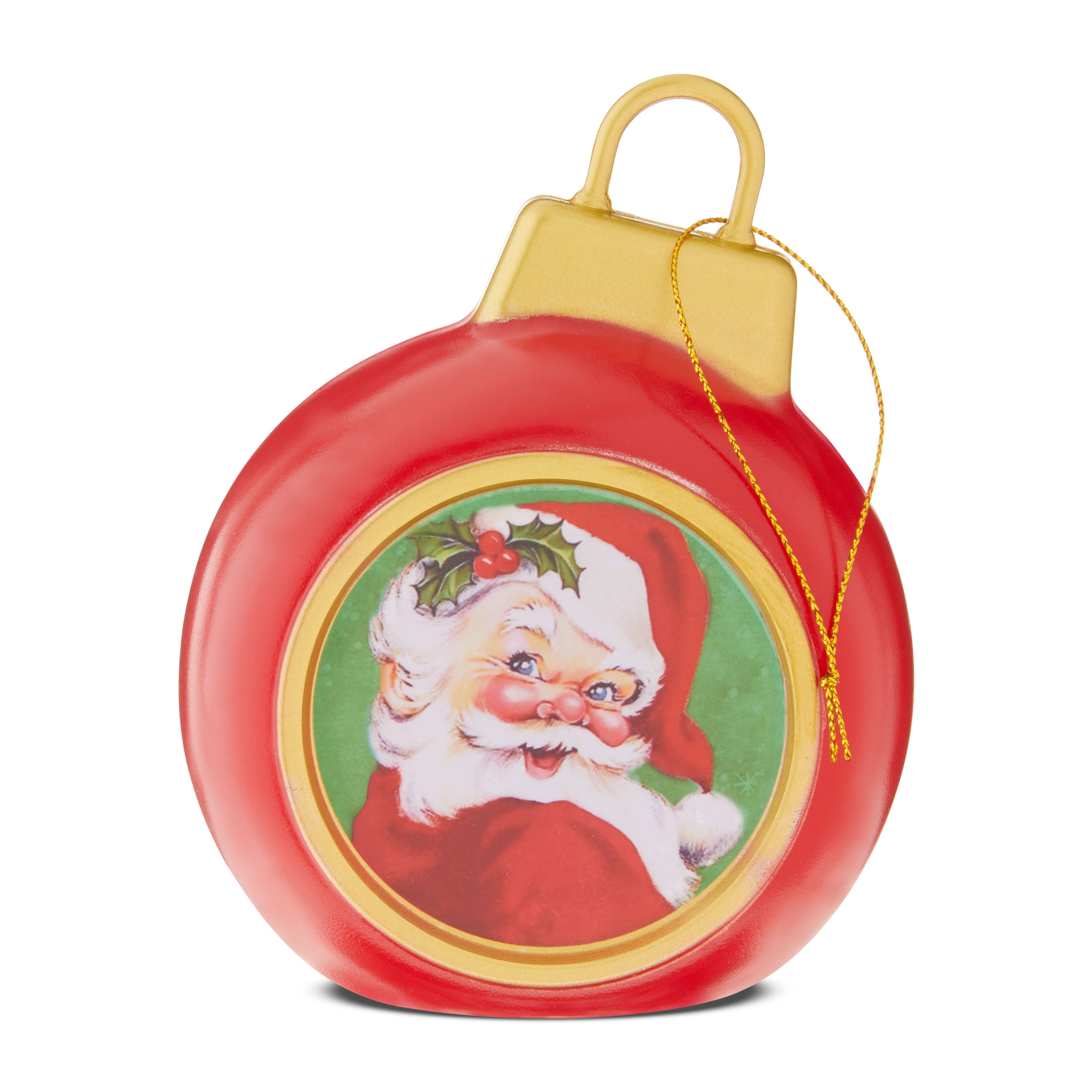 Mr. Christmas 5-inch Mini Santa Blow Mold Ornament, Red - Walmart.com