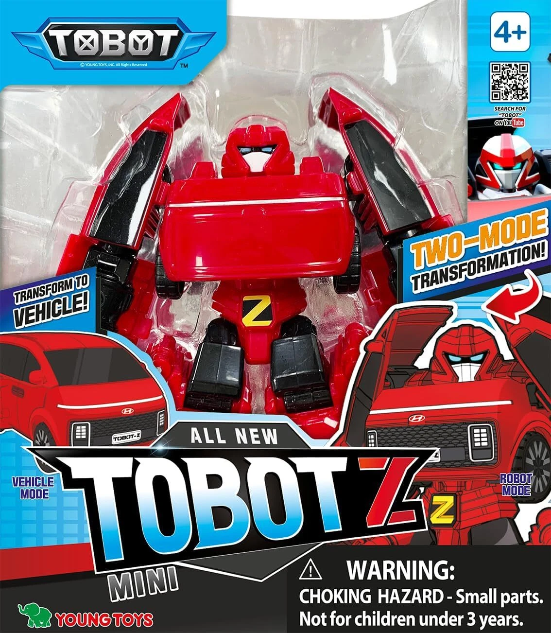 MINI TOBOT Z, Youngtoys Transforming Collectible Vehicle to Robot Size ...