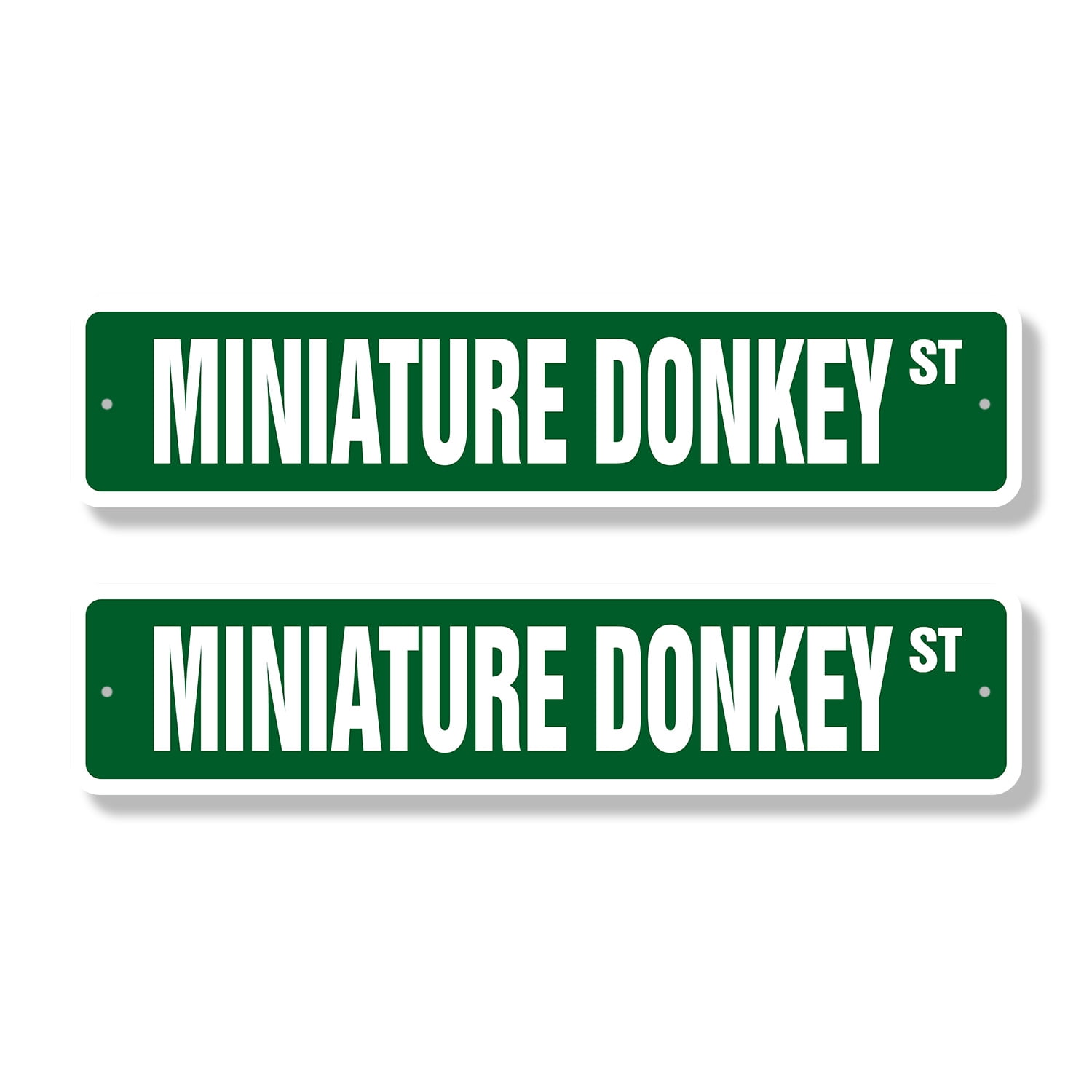 MINIATURE DONKEY Classic Street Sign (2 Pack) small mule ranch farm ...