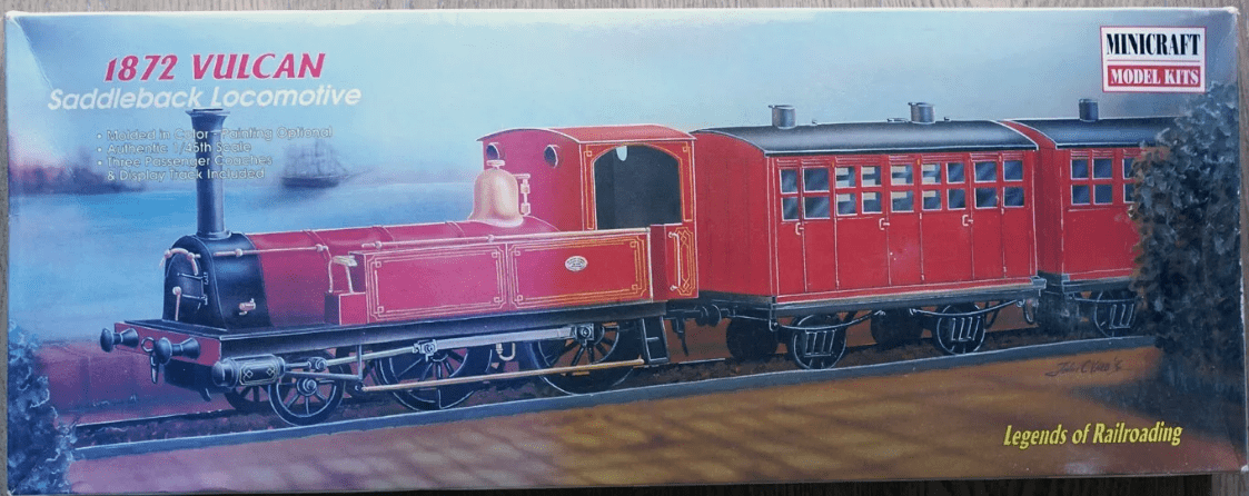 MINICRAFT 11103 KIT 1872 VULCAN SADDLEBACK LOCOMOTIVE " LEGENDS OF ...