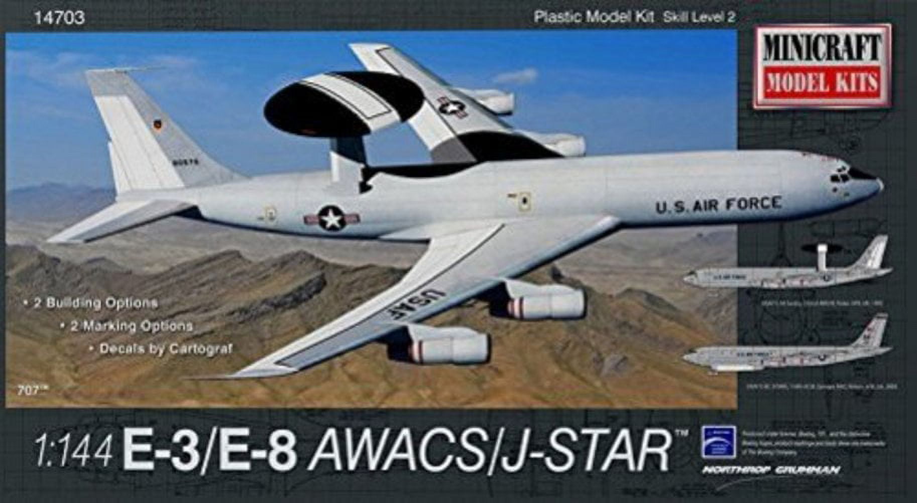 MINICRAFT MODELS 14703 1/144 E-8 AWACS/Joint Star w/2 Marking Options ...