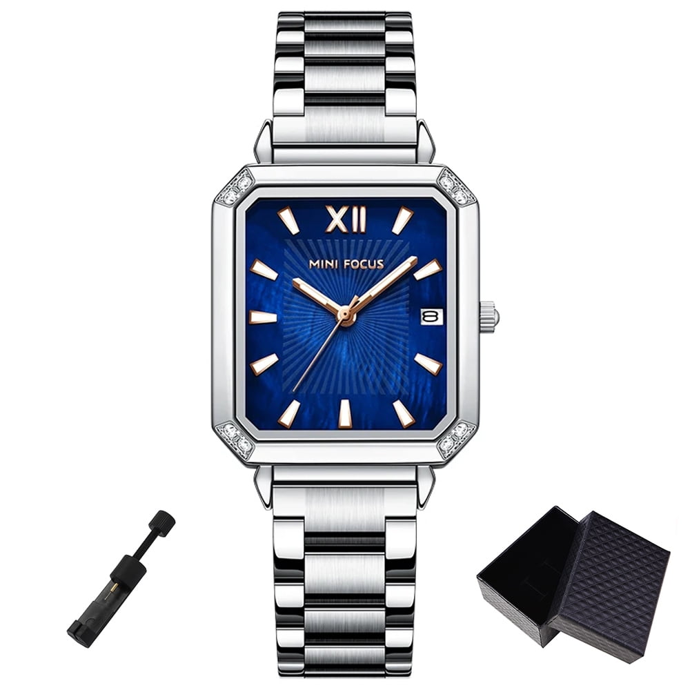 MINIFOCUS Rectangular Wrist Watches for Women Fashion Square Case ...