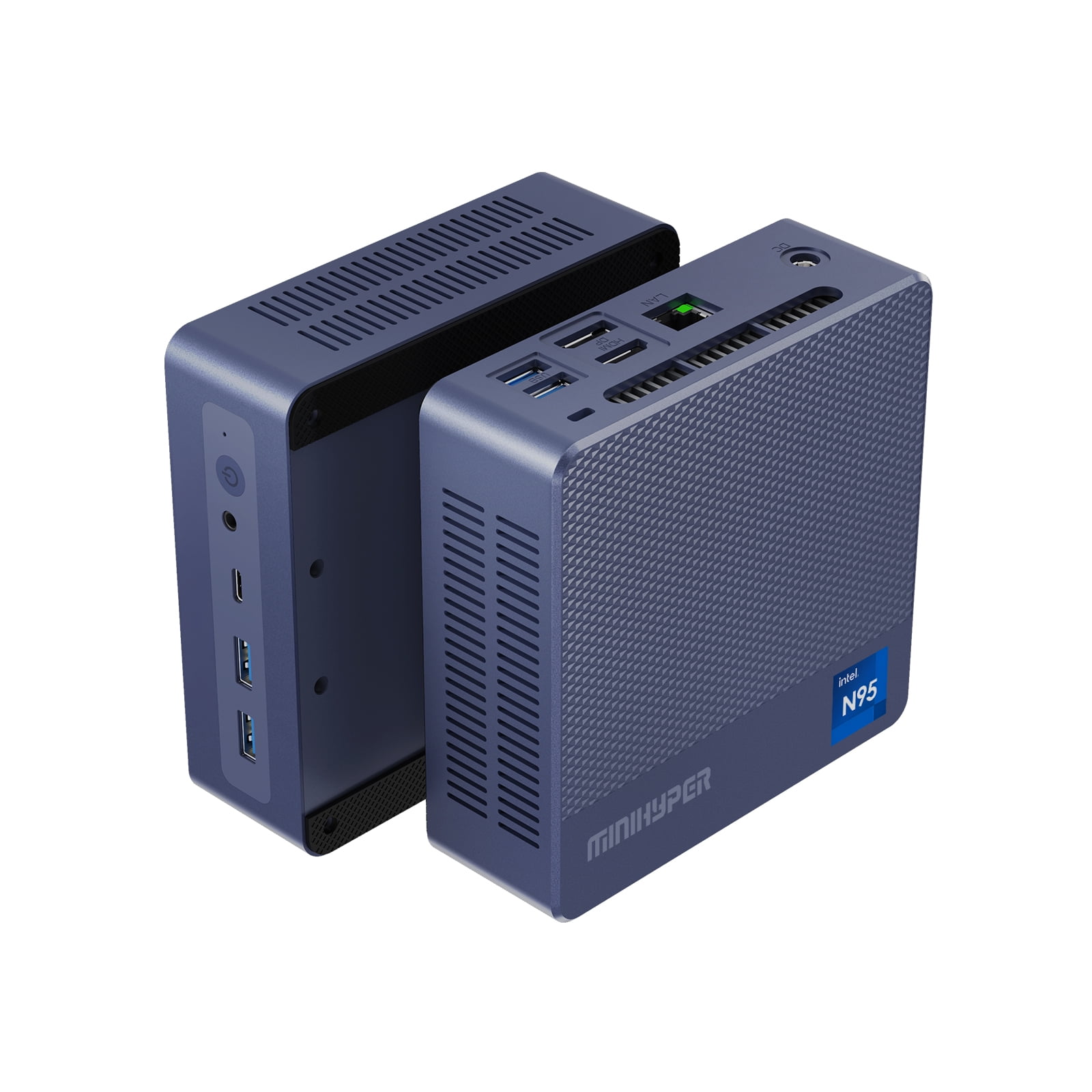 MINIHYPER Mini PC, Intel 12th N95 ( Up to 3.4Ghz) Mini Computer, 16GB ...