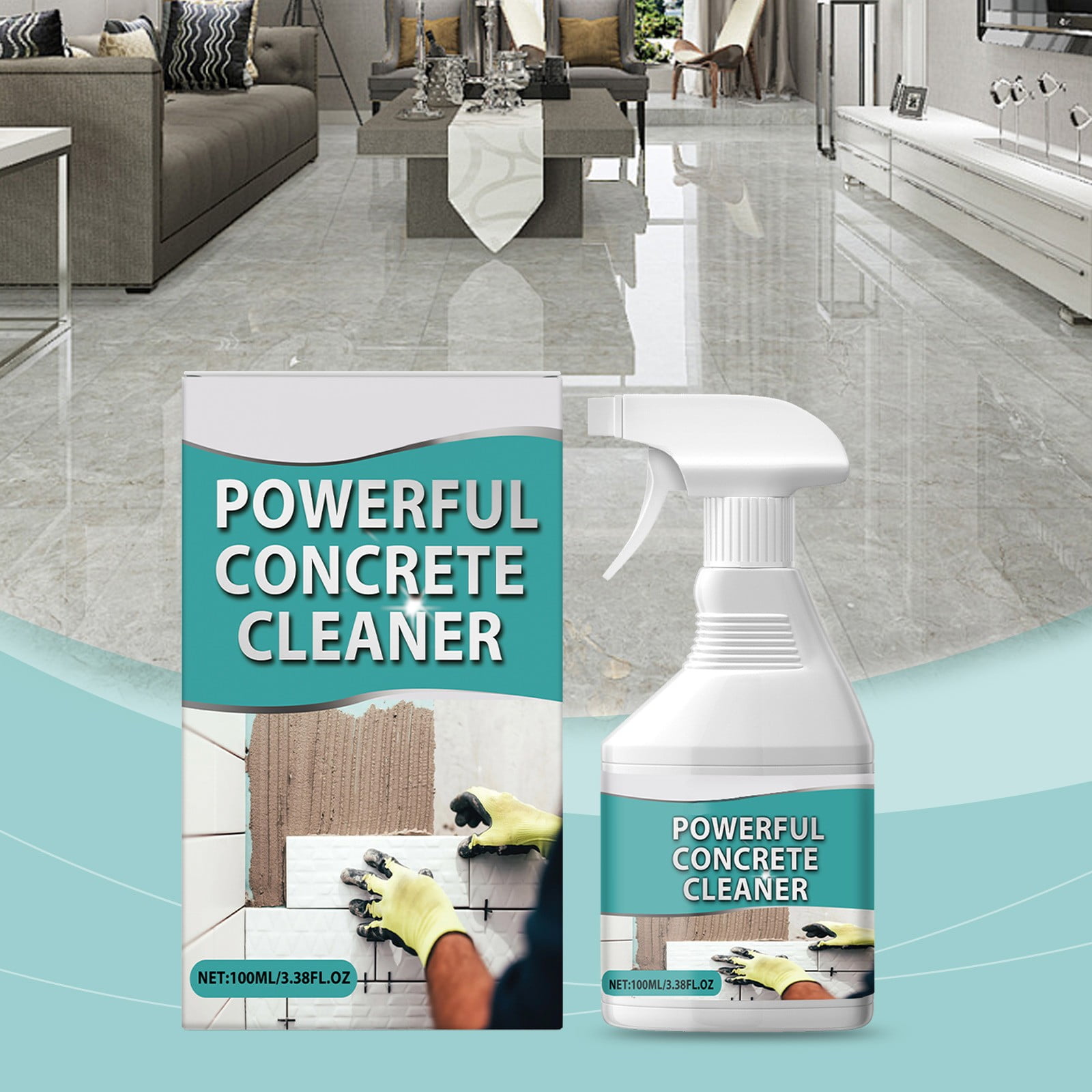 MINIKOKO Cement Cleaner Strongly Dissolves Wall Tiles Cement To Remove ...