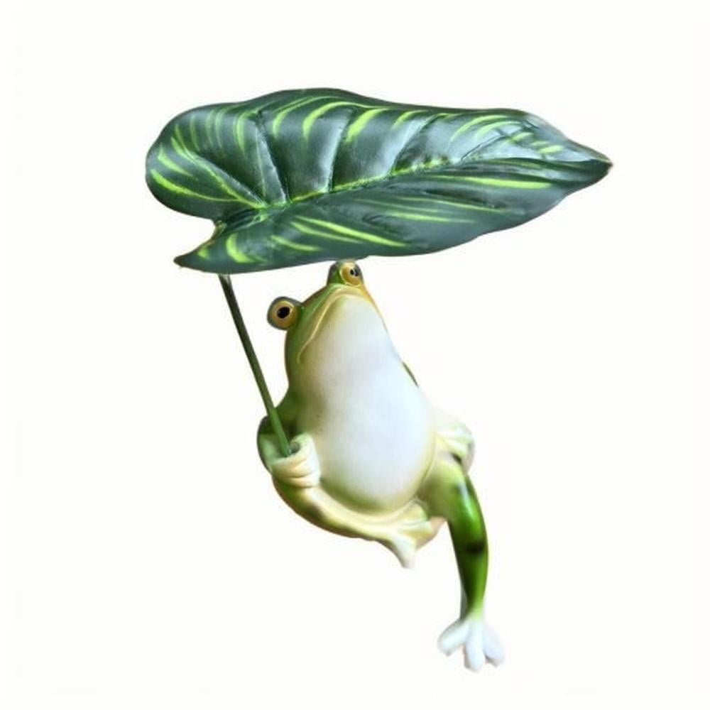 MINIKOKO Leaf Shade Simulation Ornament Fish Pond Fish Tank Micro ...