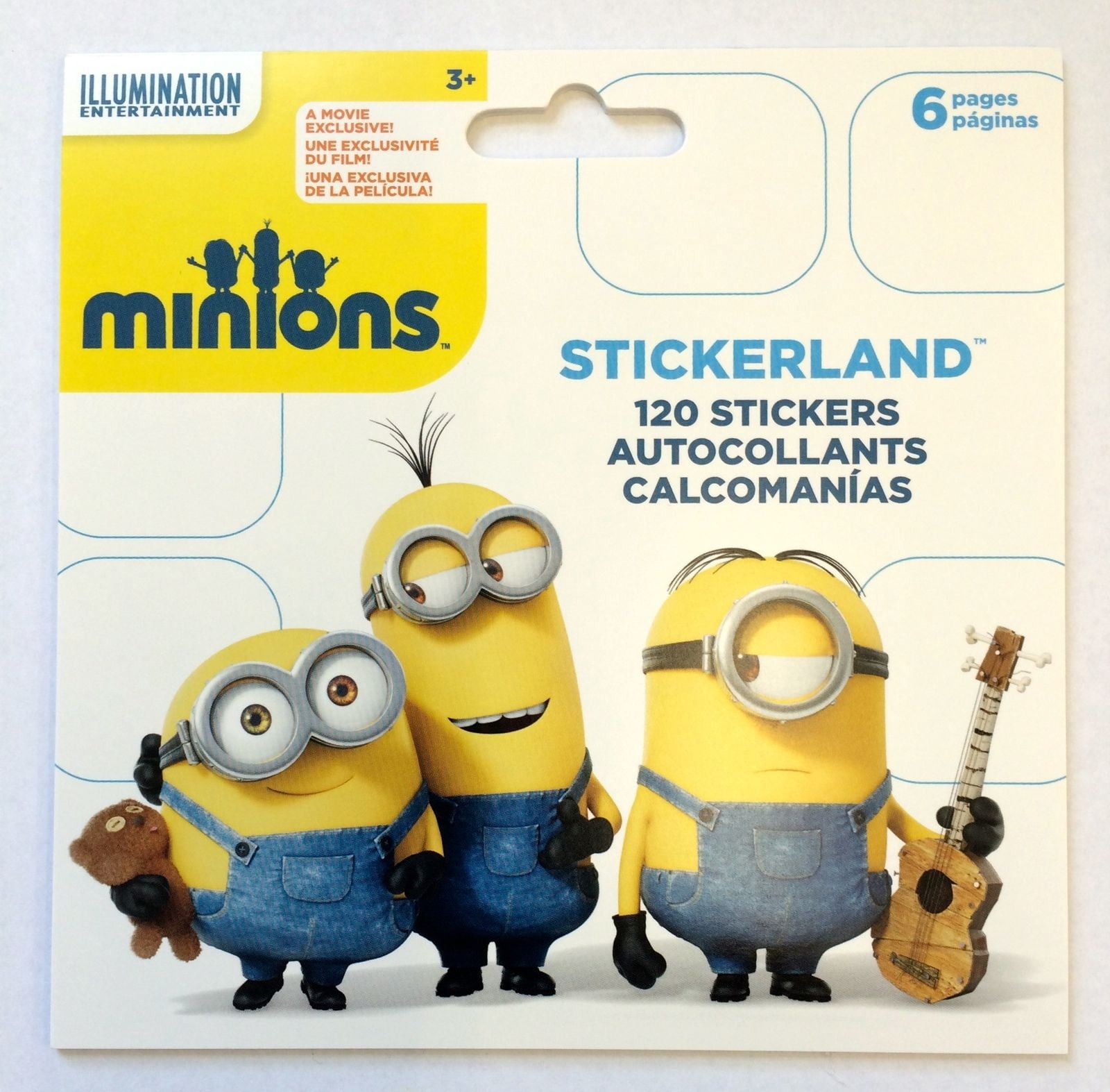 MINIONS MOVIE Mini Stickerland 6PG Pad - Walmart.com
