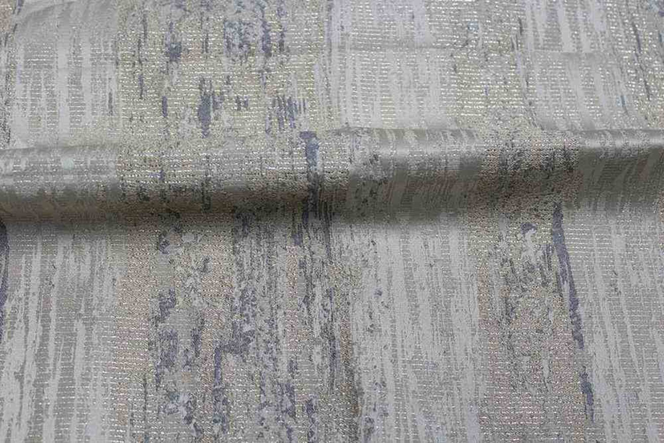 MINIRAL Jacquard Metallic Fabric, 54 Inch. in Width, Ivory / Sample 3x3 ...