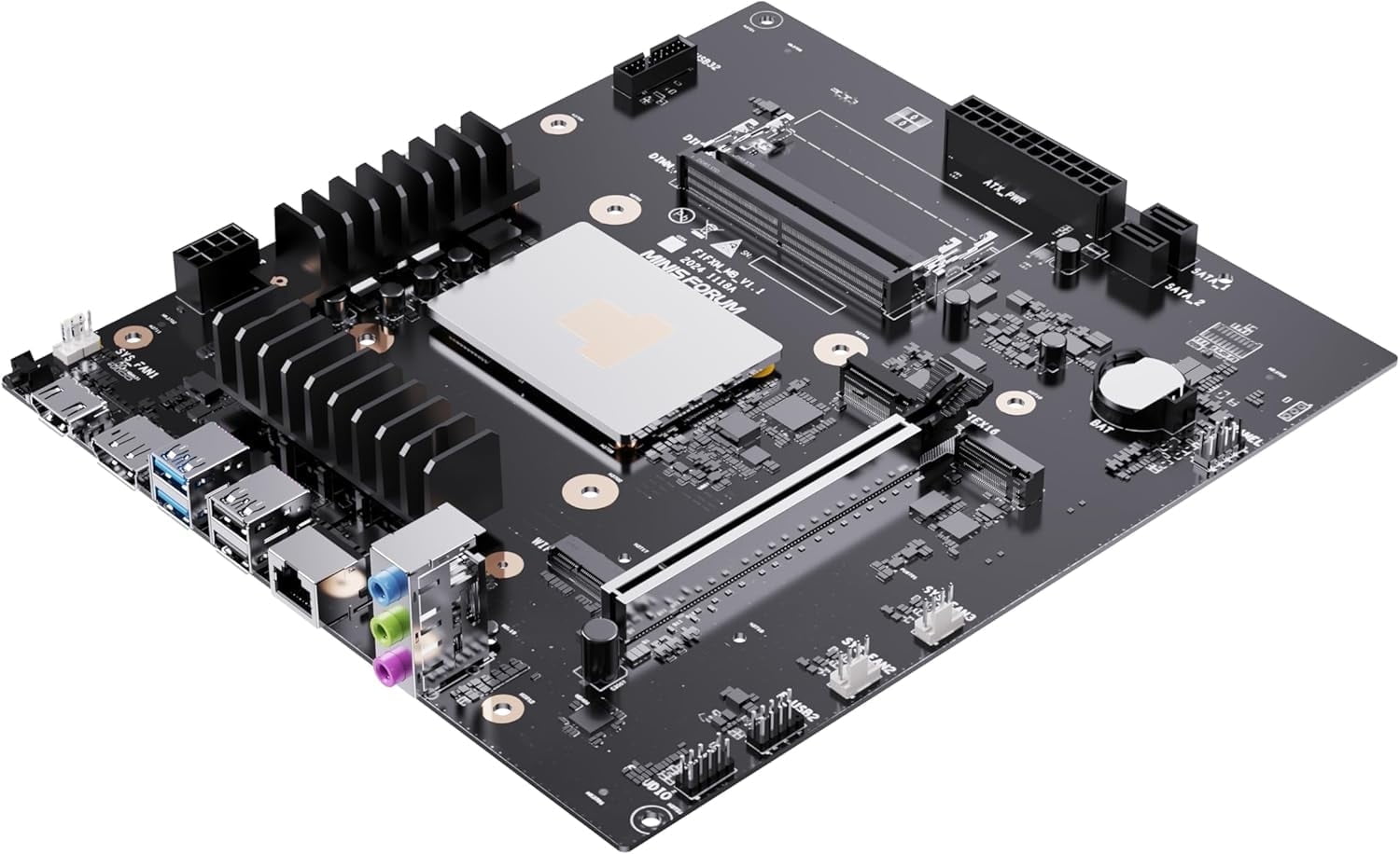 MINISFORUM BD795m Mini PC Motherboard AMD Ryzen 9 7945HX DDR5 Processor ...