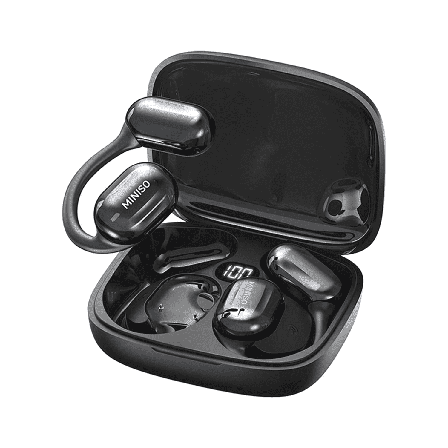 MINISO AI OWS Translation Open Ear Earbuds Support 75 Languages Real ...