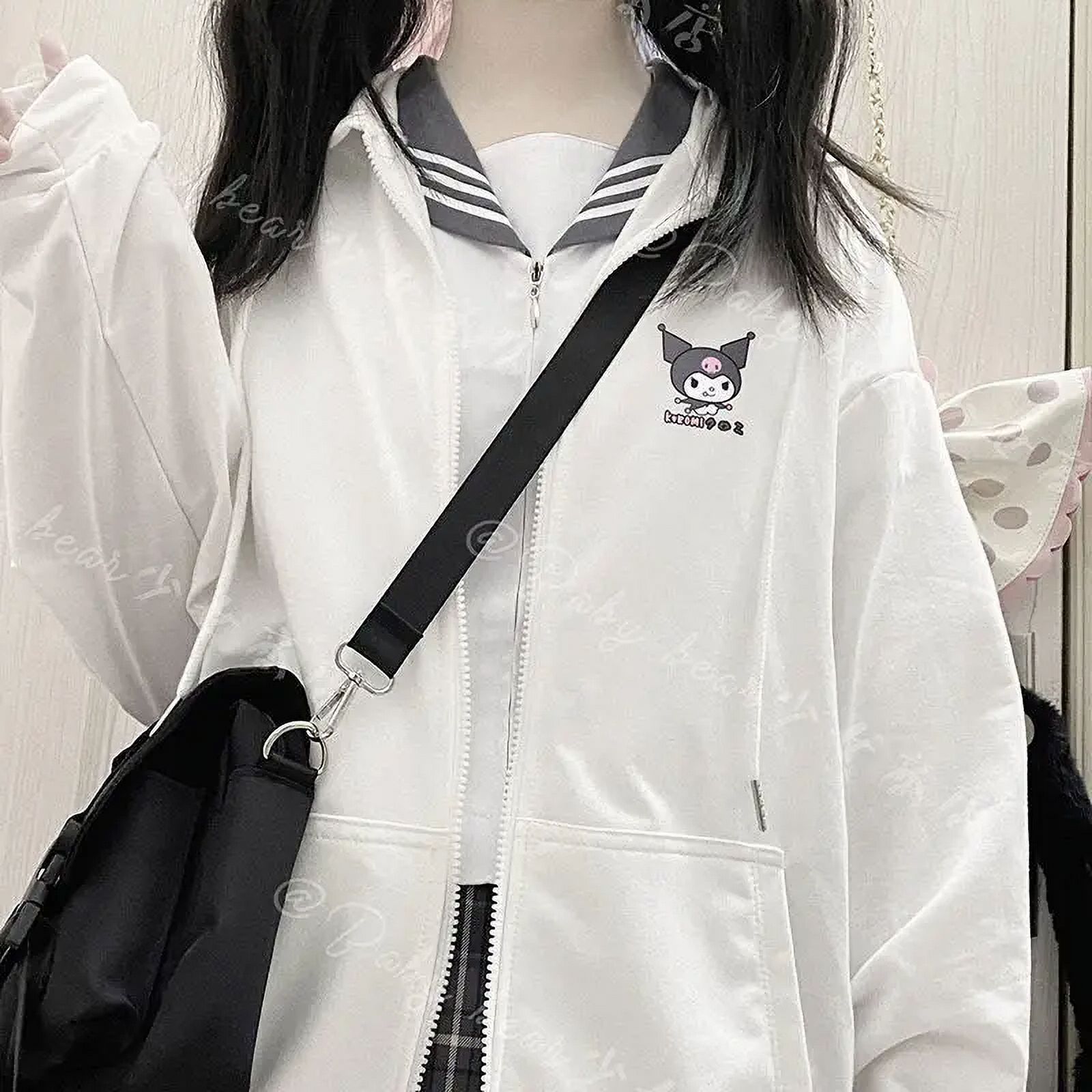 MINISO Anime Kawaii Sanrio Cartoon Cinnamoroll Kuromi My Melody JK Coat ...