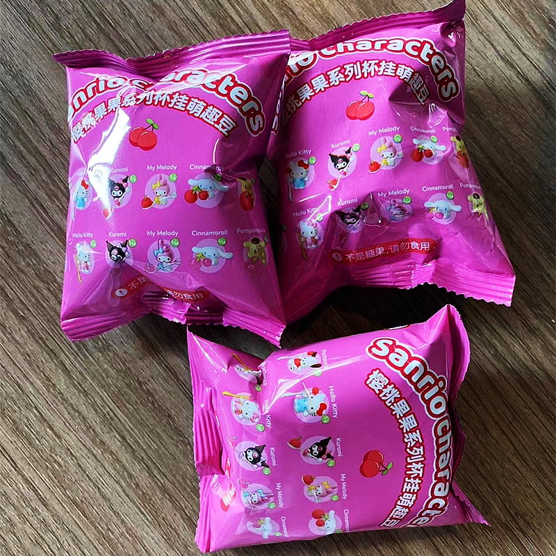 MINISO Blind Box Sanrio Family Cherry Fruit Cup Hanging Series Cute ...