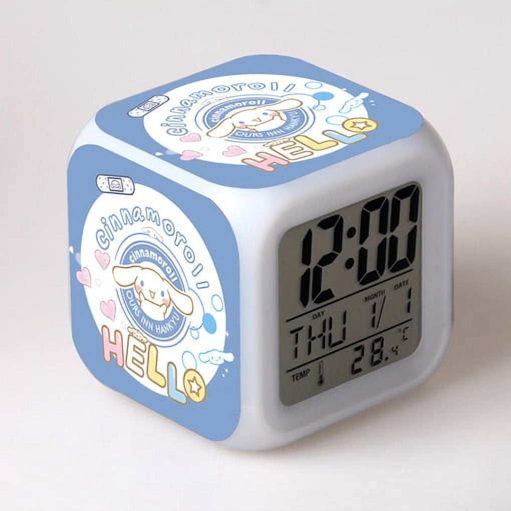MINISO Cartoon Sanrio Colorful Alarm Clock Cinnamoroll Hello Kitty ...