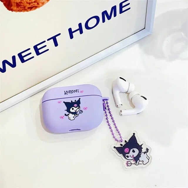 MINISO Cute Kuromi Melody Earphone Cover For Apple AirPods 1 2 3 ...