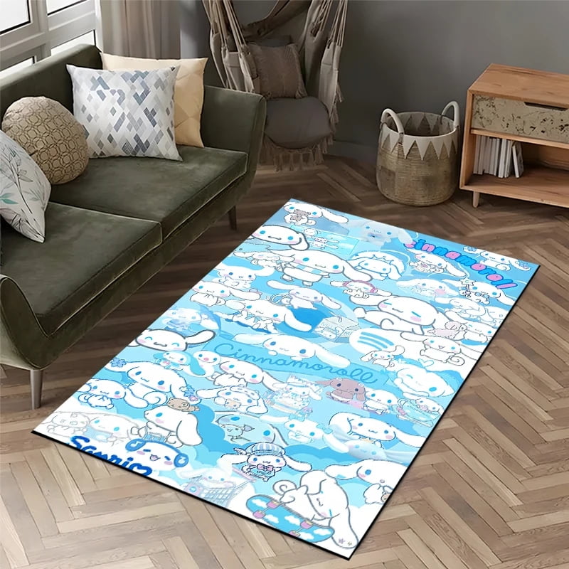 MINISO DISNEY Sanrio Cinnamoroll Dog Area Rug Carpet for Home Living ...