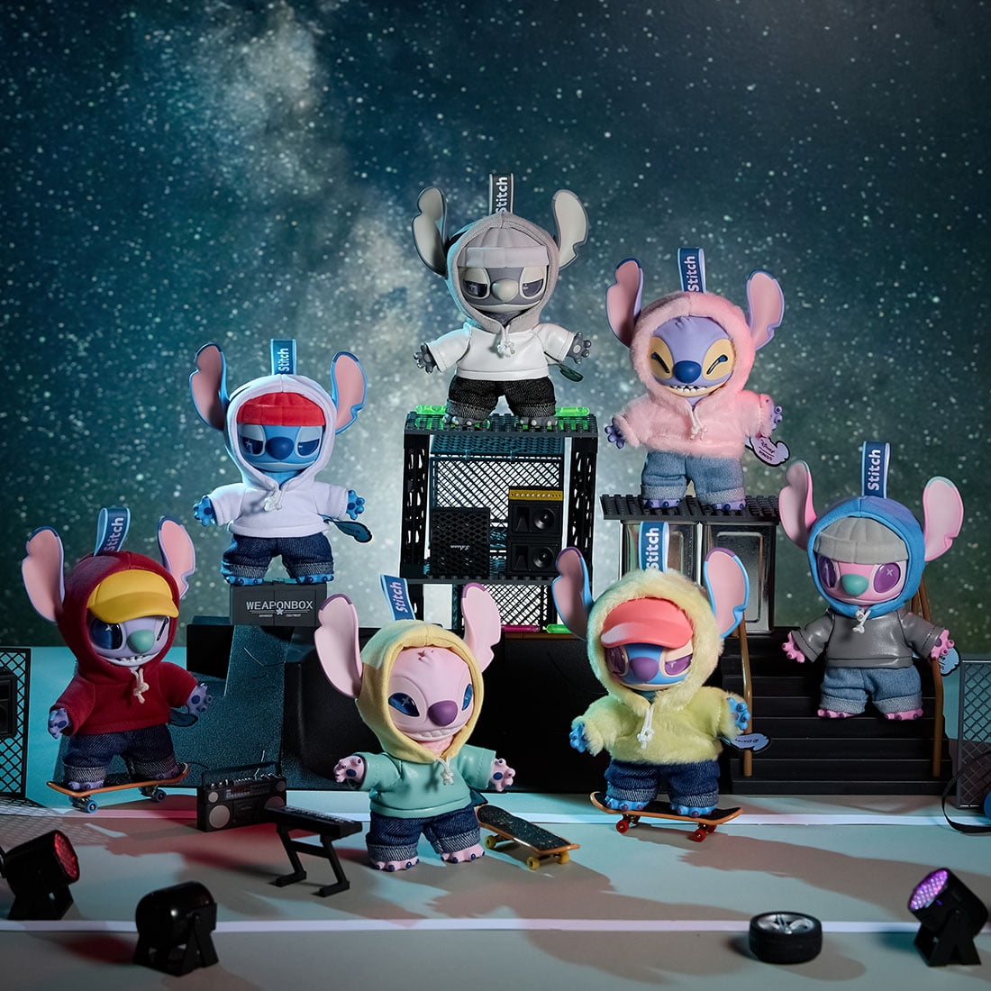 MINISO Disney Stitch GenZ Street Blind Box Keychain - Surprise Plush ...