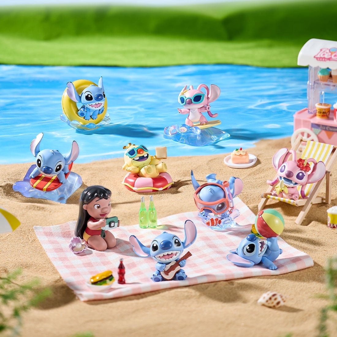 Miniso Disney Stitch Summer Party Blind Box Vinyl Collectible Toy ...