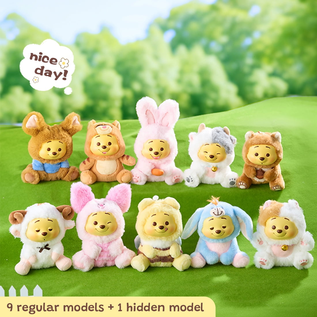 MINISO Disney Winnie the Pooh Naughty Party Vinyl Plush Blind Box ...