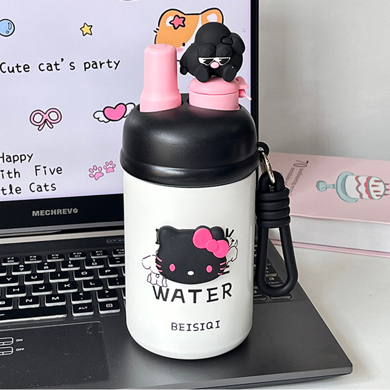 MINISO Food Grade Insulated Cup Female Straw Cup Tea Separation Cup ...