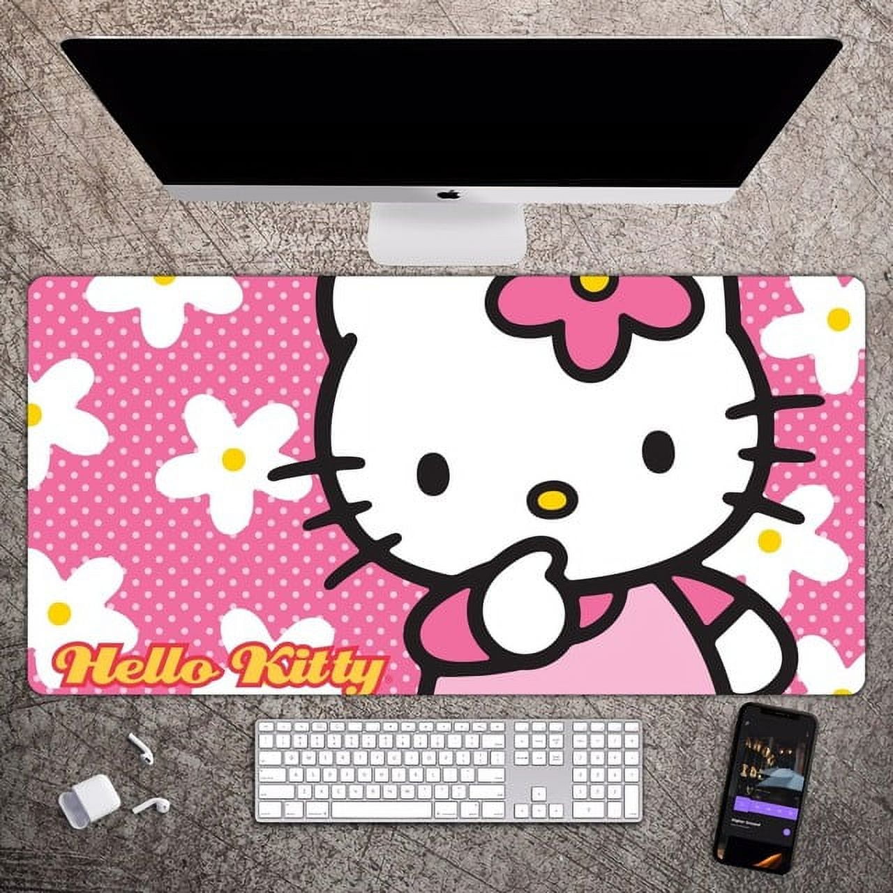 MINISO Hello Kitty Mousepad Large Gaming Compute Gamer PC Keyboard ...