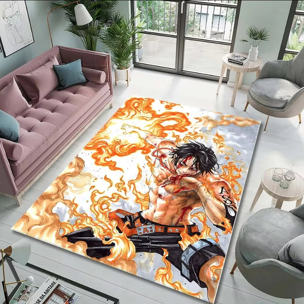 MINISO Japanese Anime One Piece Carpet for Living Room Decor Bedroom ...