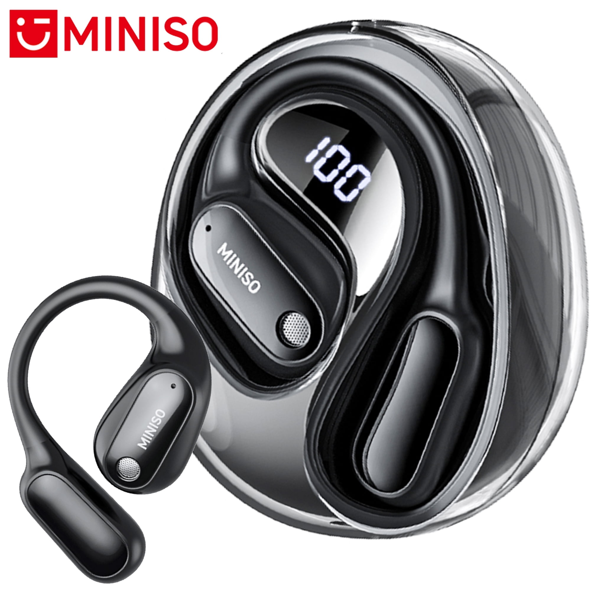 MINISO MS190 Wireless Earbuds Open Ear Headphones Sports, Bluetooth ...