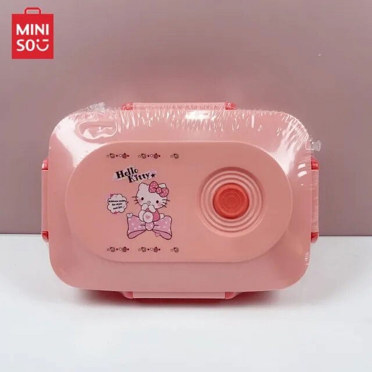MINISO Original Hello Kitty Kuromi My Melody Plastic Bento Box for ...