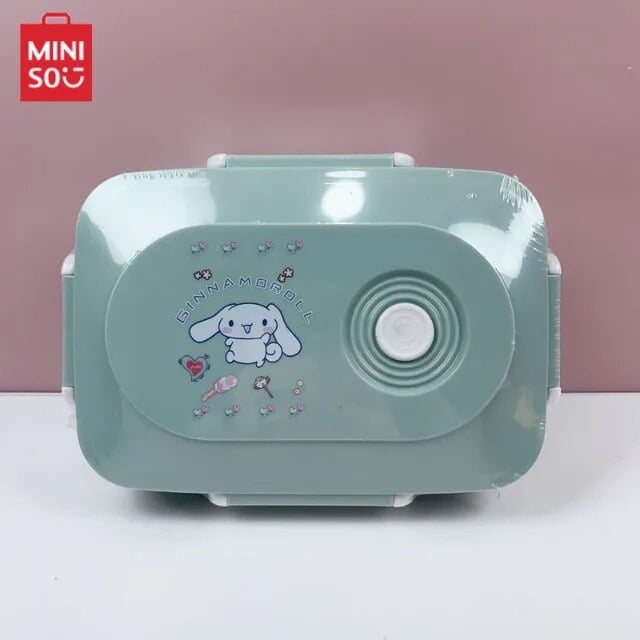 MINISO Original Hello Kitty Kuromi My Melody Plastic Bento Box for ...