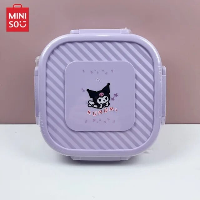 MINISO Original Kawaii Hello Kitty Kuromi My Melody Bento Box Three ...
