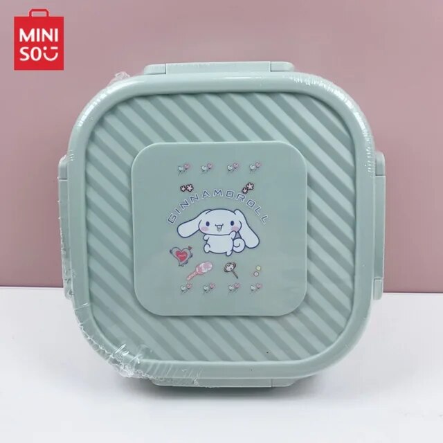 MINISO Original Kawaii Hello Kitty Kuromi My Melody Bento Box Three ...