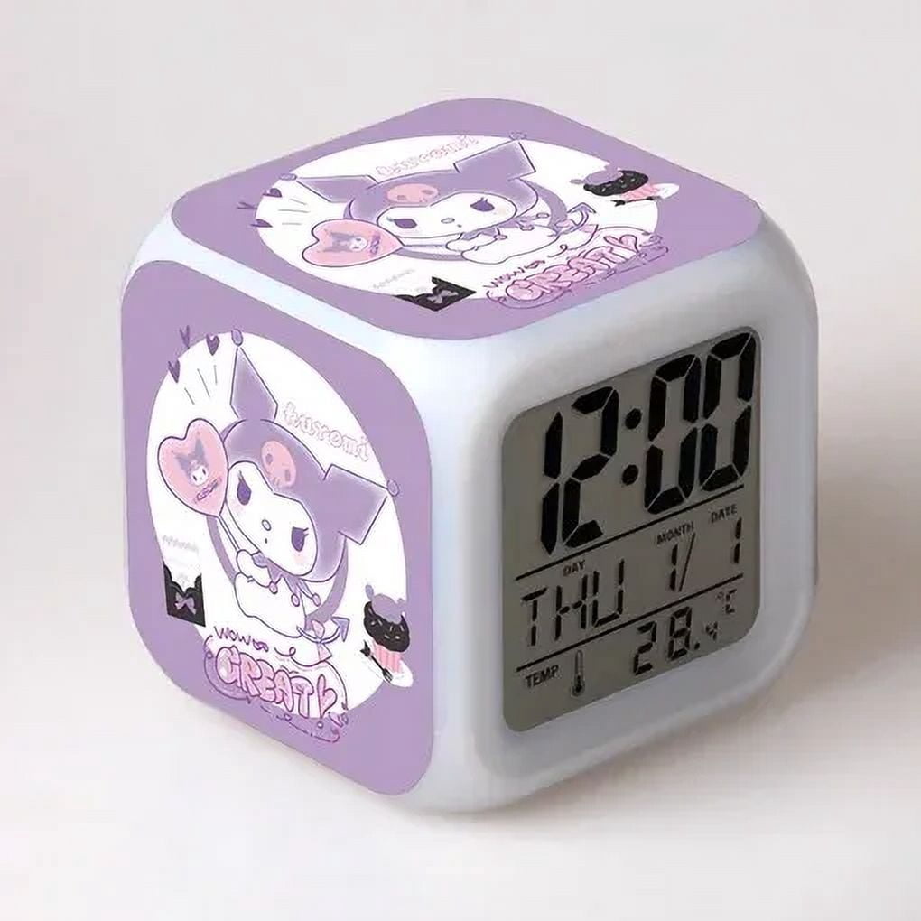 MINISO Sanrio Alarm Clock Cinnamoroll Hello Kitty Melody Kuromi Alarm ...