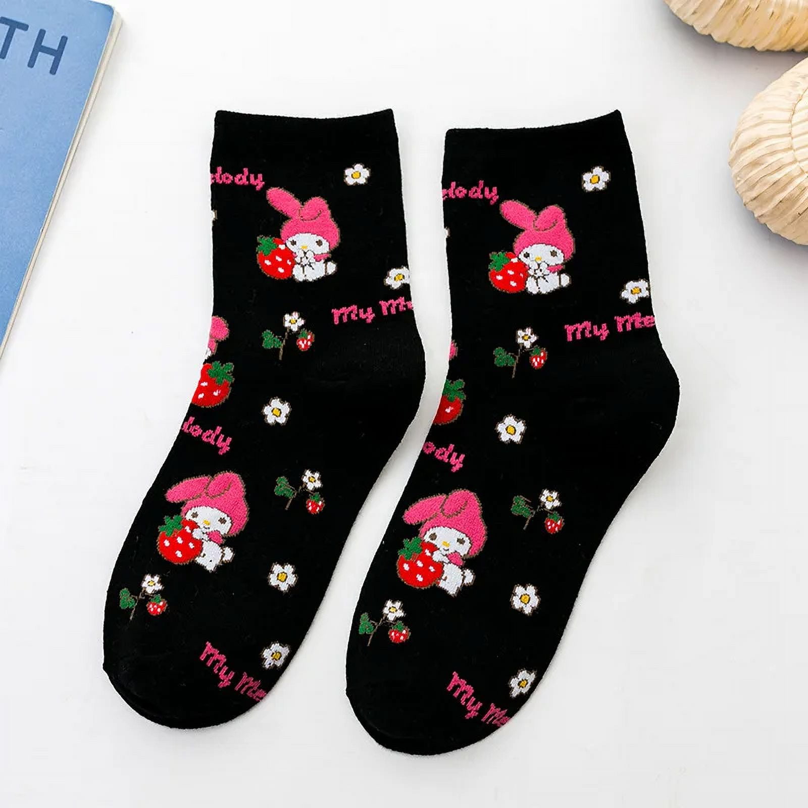 MINISO Sanrio Anime Women Socks Kawaii Girl Sock Hello Kitty kulomi My ...