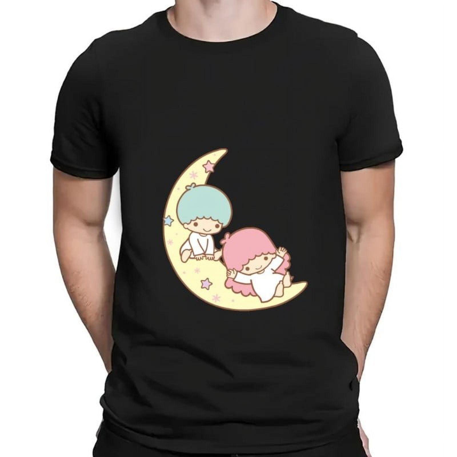 MINISO Sanrio Cute LITTLE T-TWIN STARS T Shirt Women Couple Combination ...